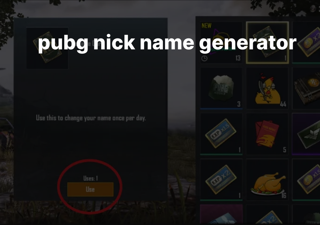 PUBG Nickname Generator Best Name Generator For PUBG ElitePubgName