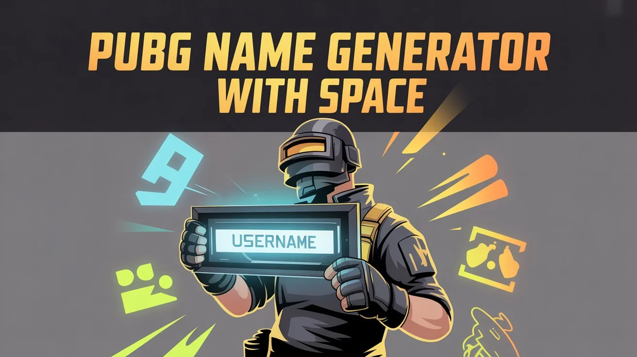 PubG Name Generator With Space ️ ️ Name for Space